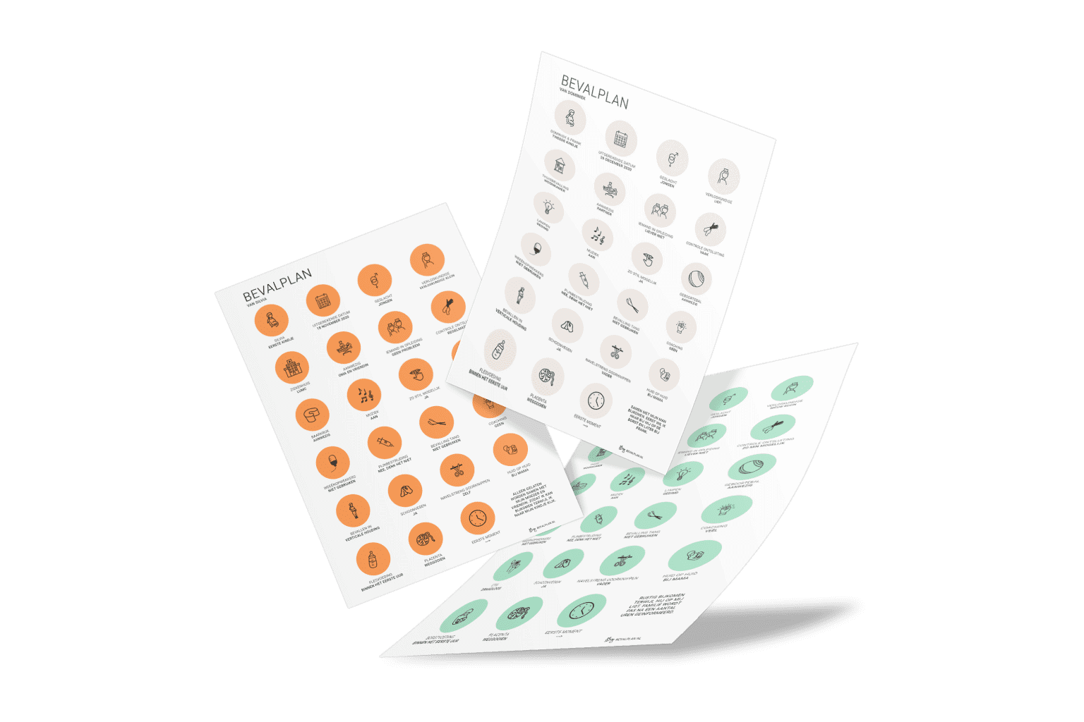 Bevalplan voorbeeld - Bekijk hier een aantal voorbeeld bevalplannen