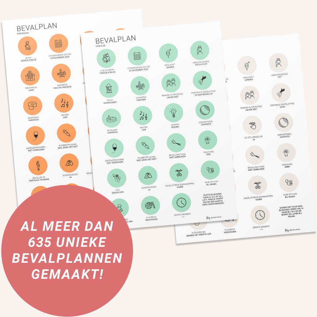 Bevalplan - Online bevalplan maken - Geboorteplan